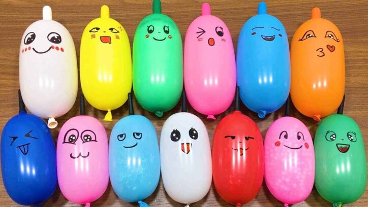Balloon Popping Surprise Toys with Funny Faces for Kids